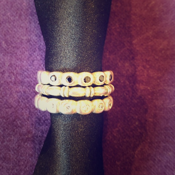 Pandora | Jewelry | Authentic Pandora Stackable Rings | Poshmark